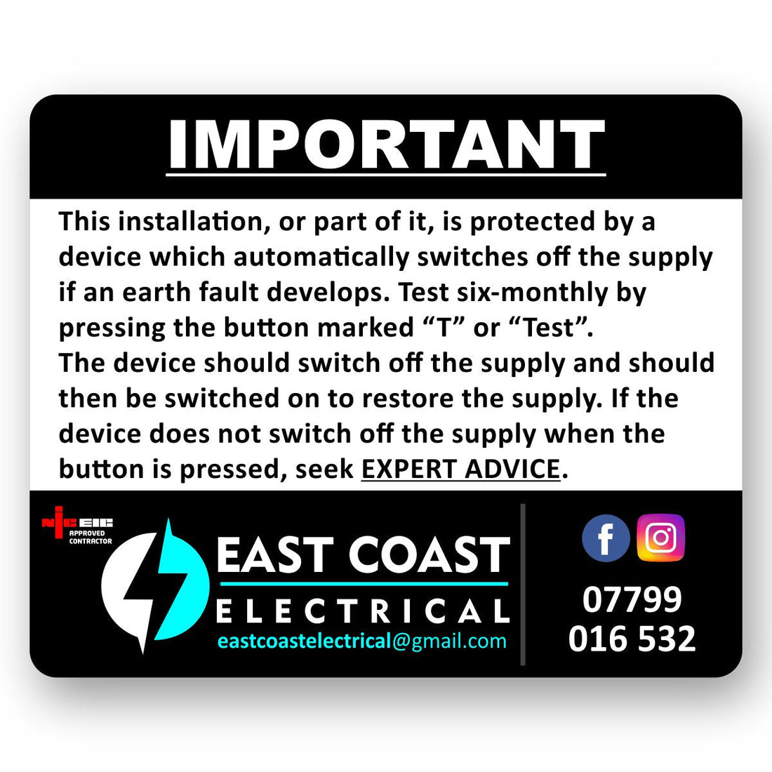 RCD Test Stickers – Storefront Graphics